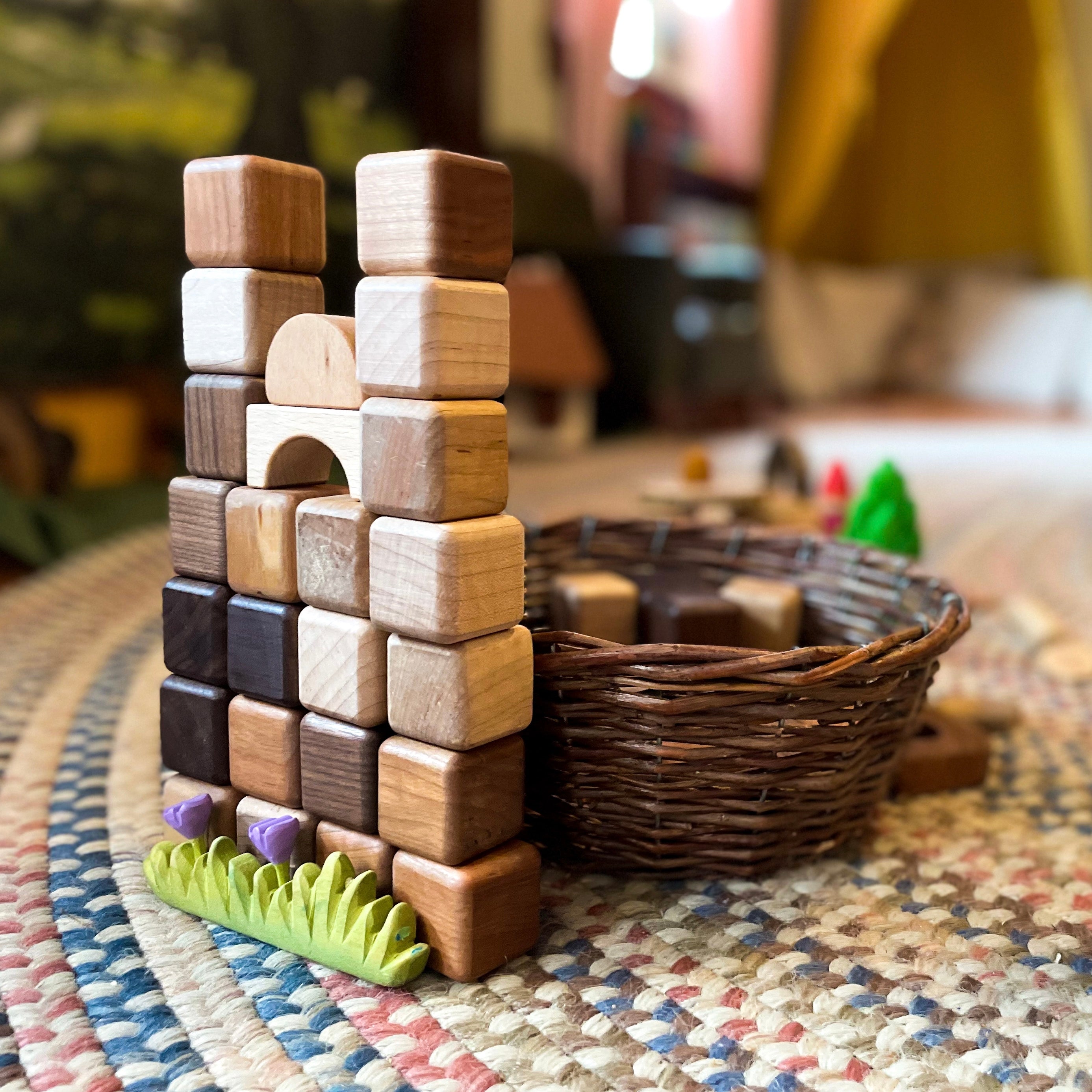Set of 24 Waldorf Wooden Blocks – Wondergarten